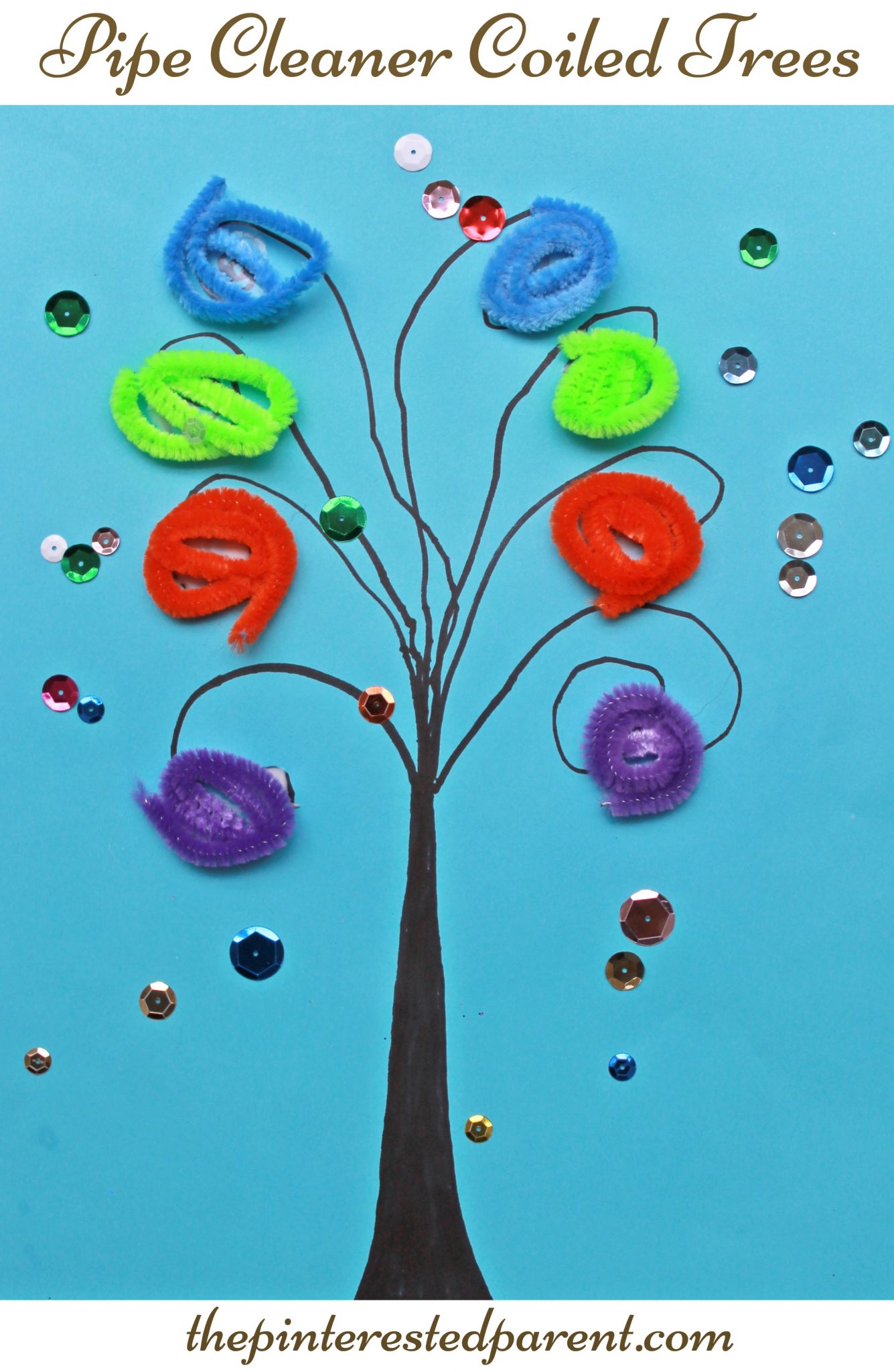 Coiled Fall Trees – The Pinterested Parent