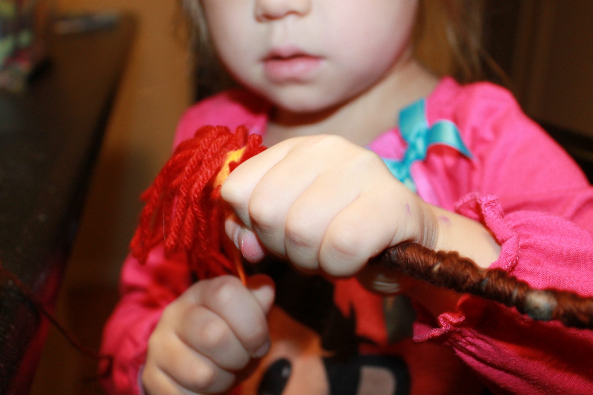 Yarn Wrapped Broomsticks – The Pinterested Parent