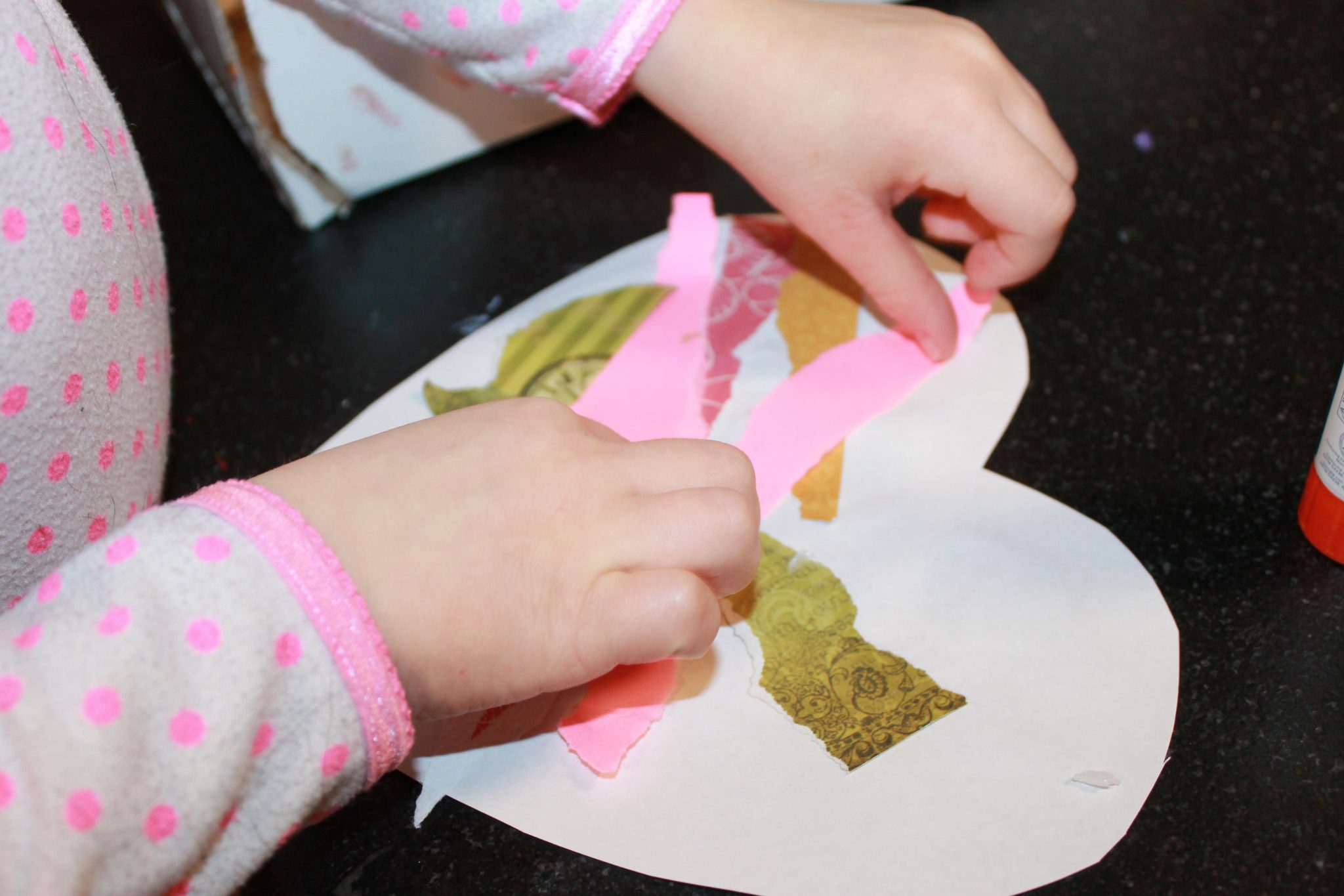 Torn Paper Heart Art – The Pinterested Parent