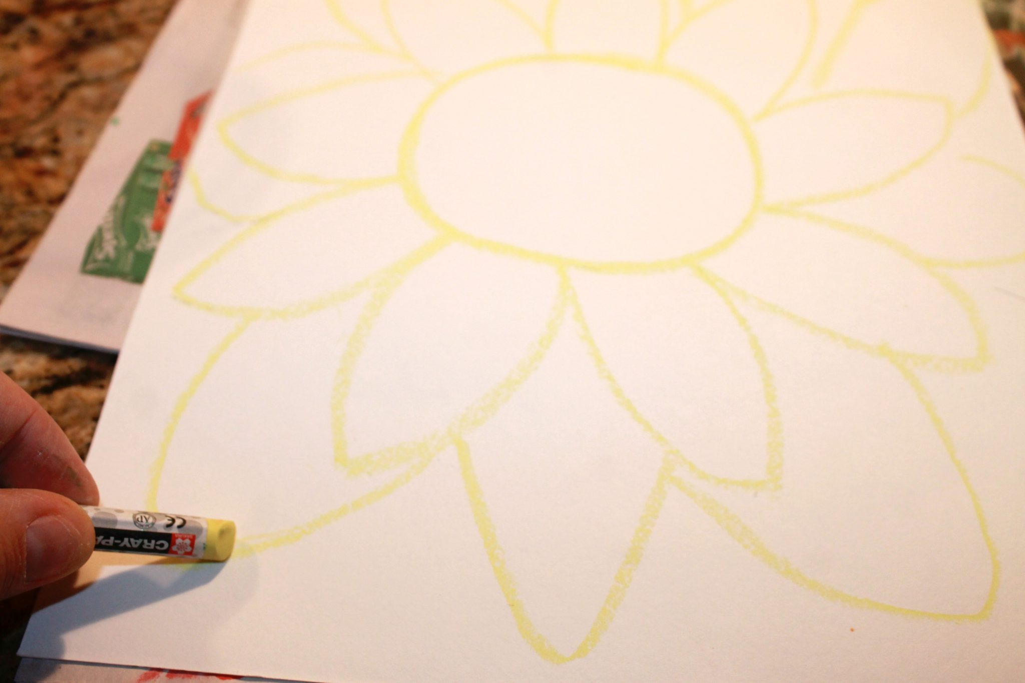 Glossy Sugar Painting Sunflower – The Pinterested Parent