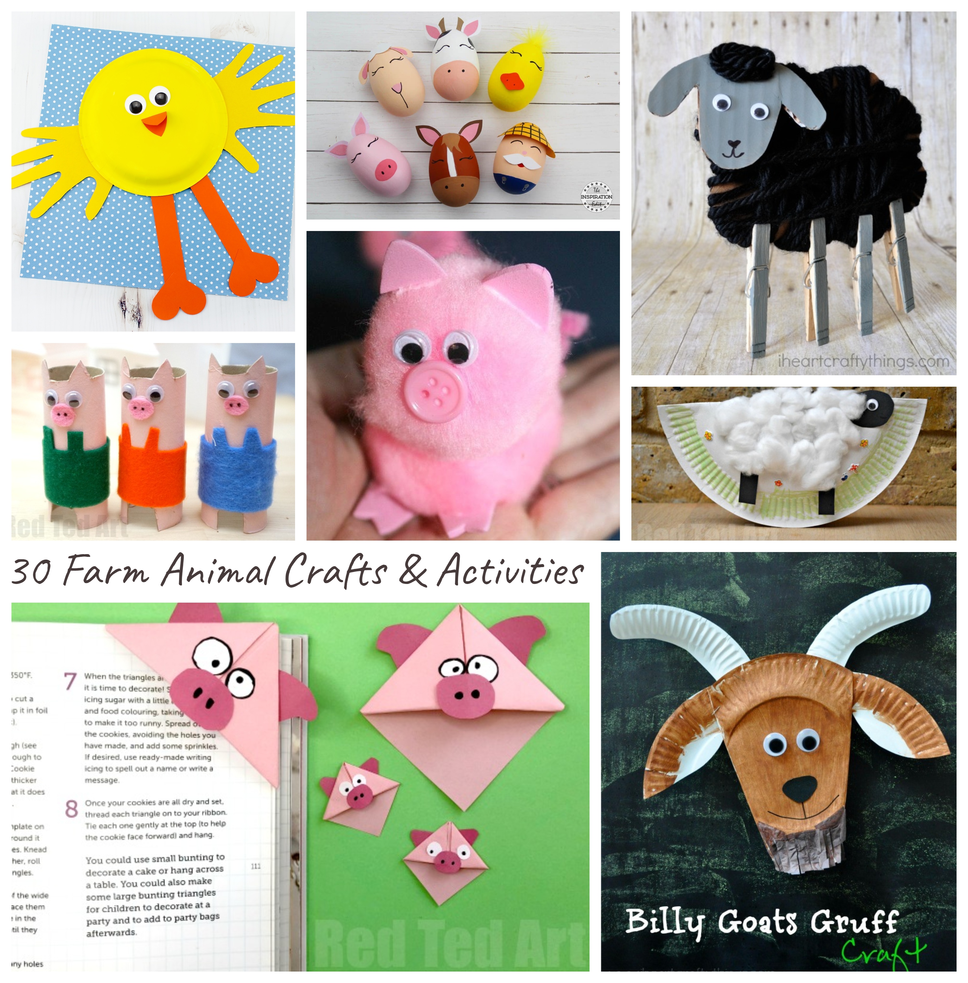 30 Farm Animal Crafts & Activities – The Pinterested Parent