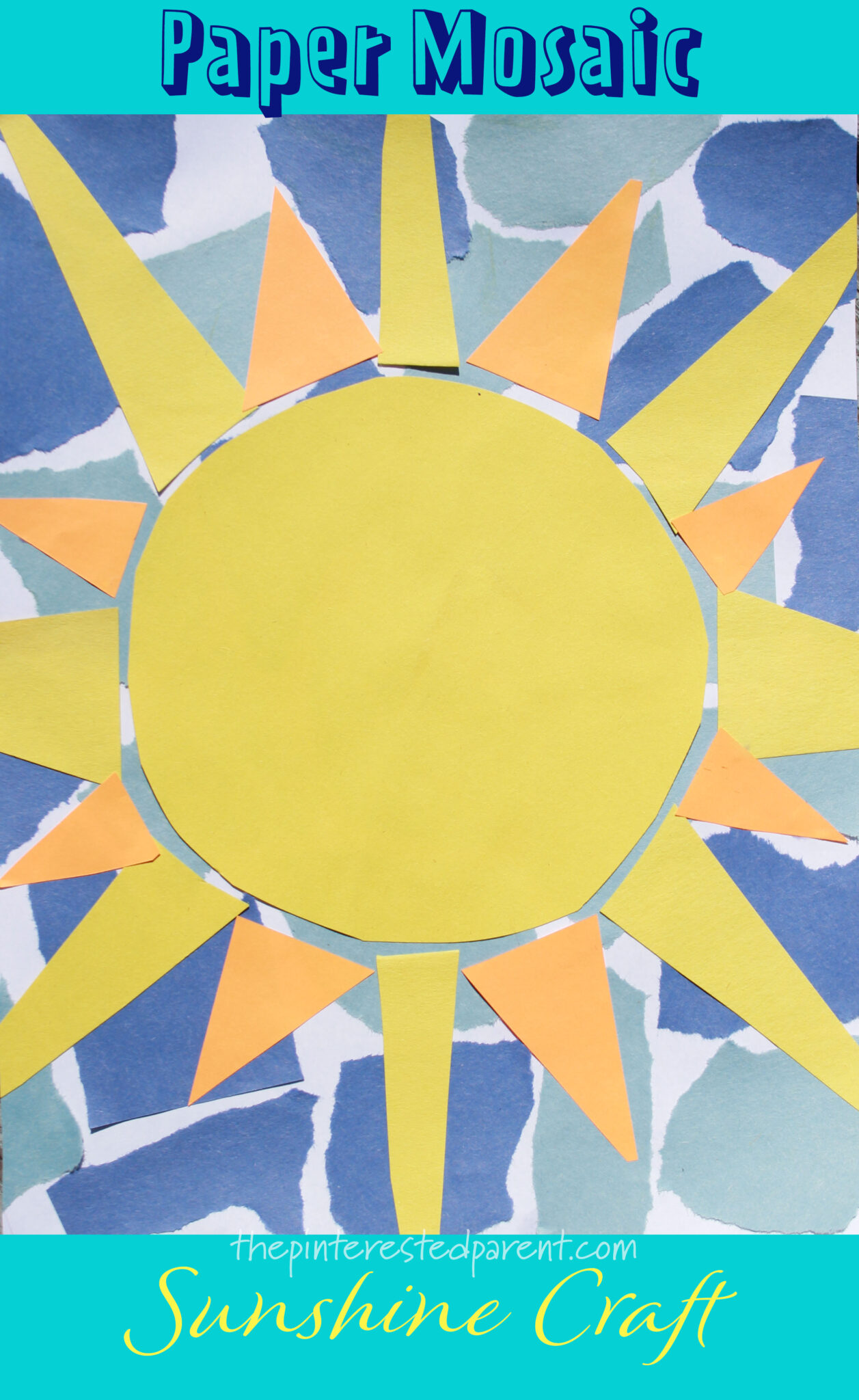 Mosaic Sunshine Craft for Kids – The Pinterested Parent